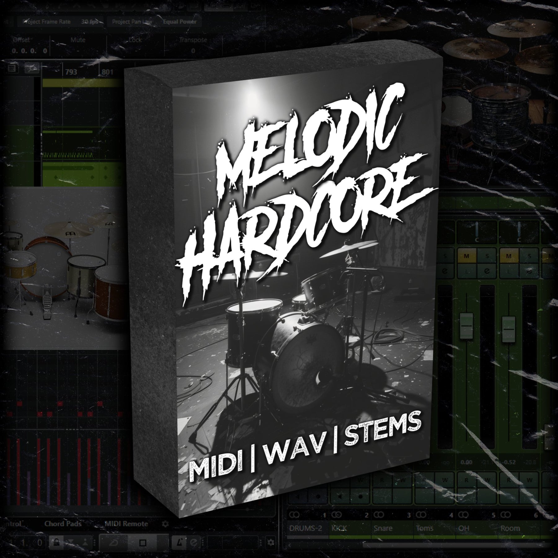 Punk Melodic Hardcore Drum MIDI Pack 13 Songs | Oracle Sound - Oracle Sound