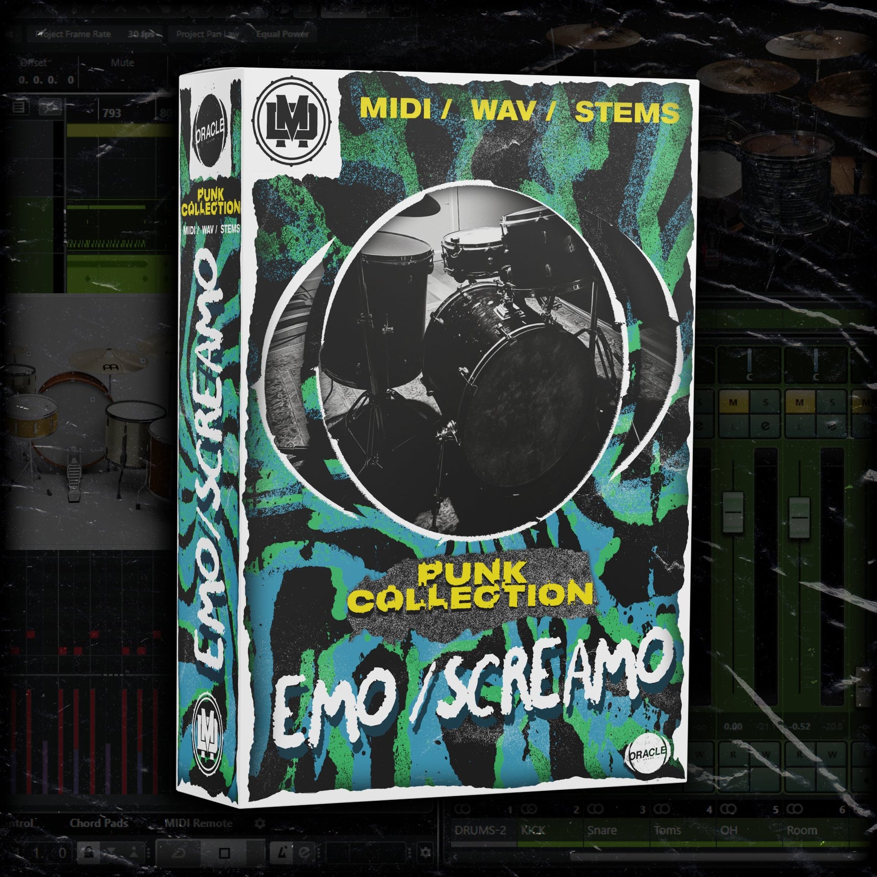 Emo Screamo Drum MIDI Pack – 10 Songs | Oracle Sound - Oracle Sound