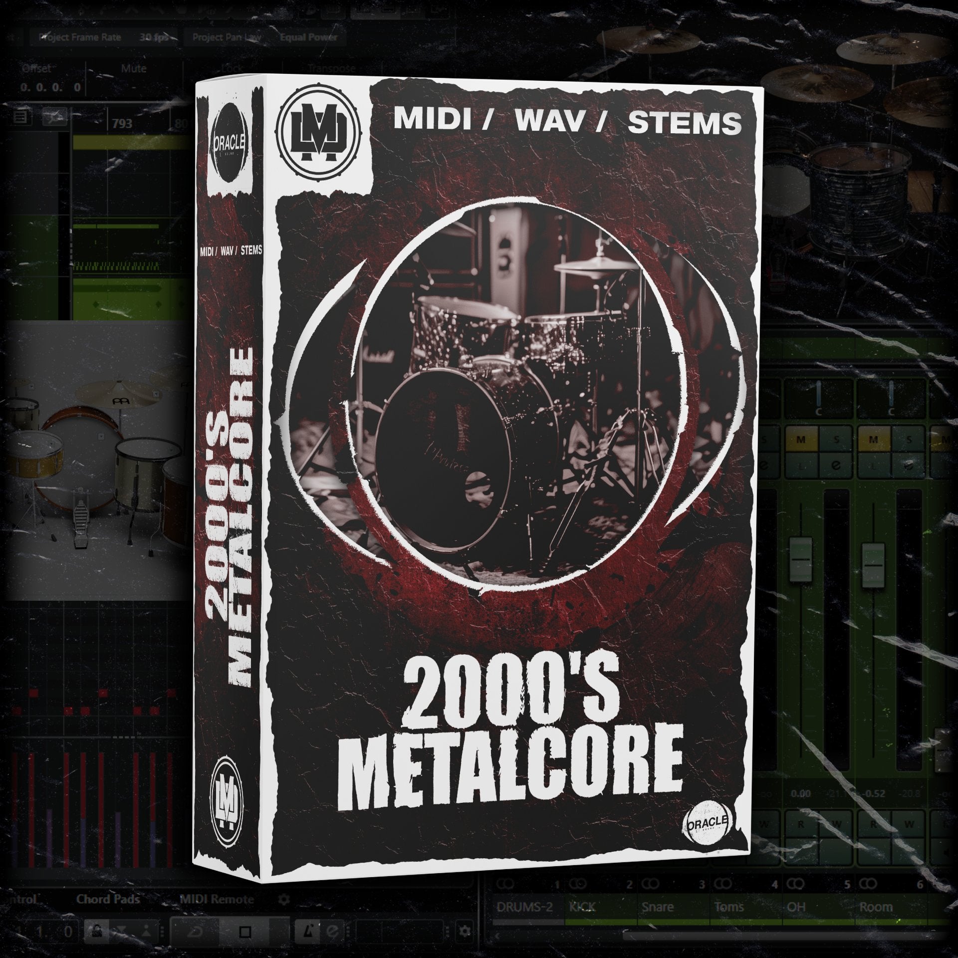 Metalcore Drum MIDI Pack – 10 Songs Drum Midi | Oracle Sound - Oracle Sound